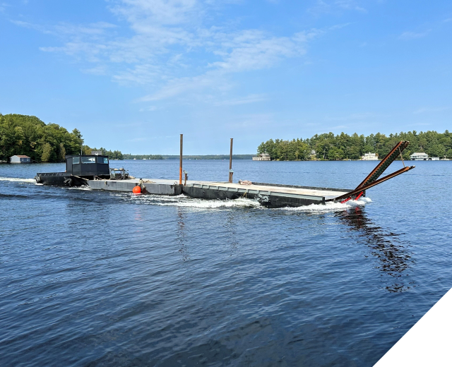 Muskoka General Contracting | Crib Docks, Decks, and Barging